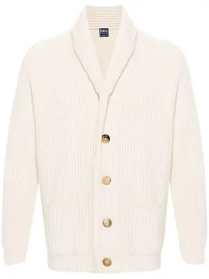 Fedeli Terminillo Cardigan - White