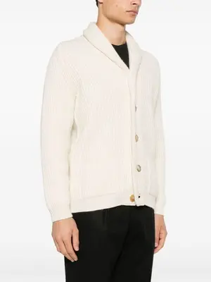 Fedeli Terminillo Cardigan - White