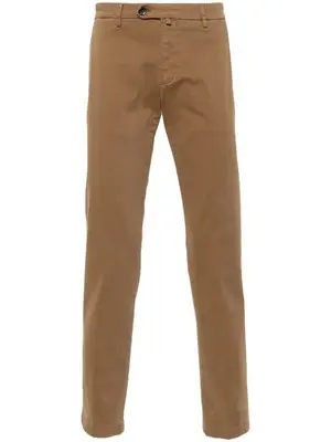 BRIGLIA 1949 Cotton Chino Trousers - Brown