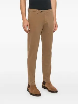 BRIGLIA 1949 Cotton Chino Trousers - Brown