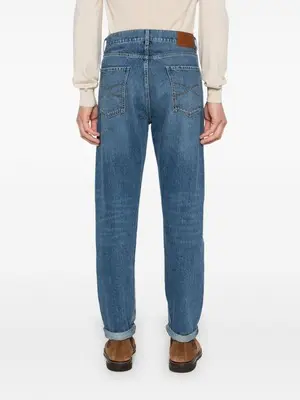 Brunello Cucinelli Logo-embroidered Jeans