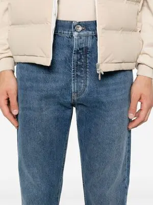 Brunello Cucinelli Logo-embroidered Jeans
