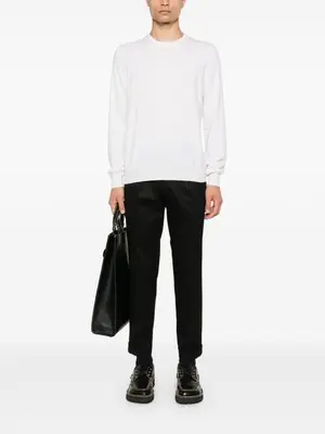 FILERIA Fine-knit Cashmere Sweater - White