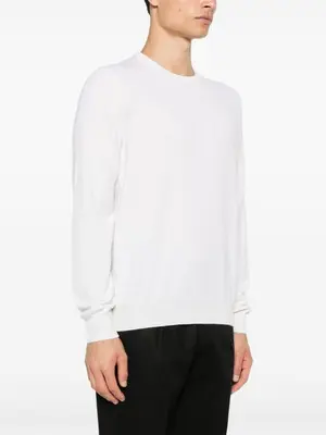 FILERIA Fine-knit Cashmere Sweater - White