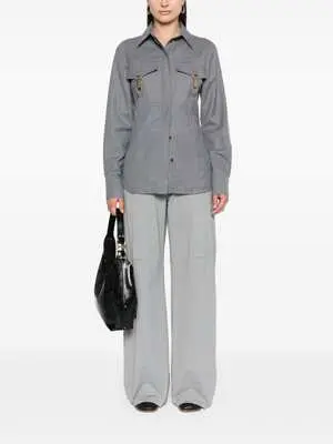 Stella McCartney Clasp-embellished Wool Shirt