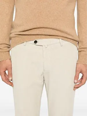BRIGLIA 1949 Corduroy Slim Fit Chino Trousers - Neutrals