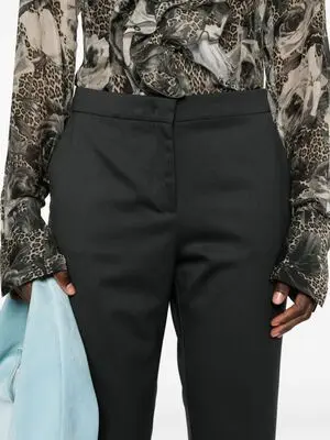 Etro Cropped Wool Trousers - Grey