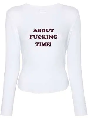 Stella McCartney Slogan-print T-shirt - White