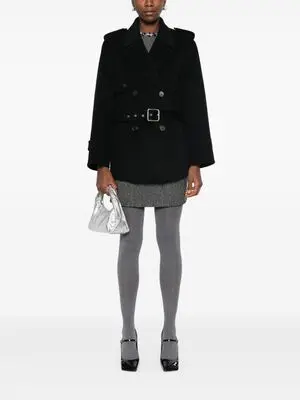 Pinko Double-breasted Wool Coat
