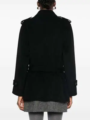 Pinko Double-breasted Wool Coat
