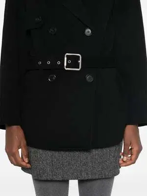 Pinko Double-breasted Wool Coat