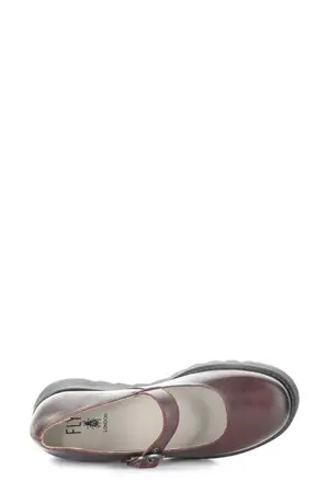 Fly London Samp Mary Jane Loafer - Wine