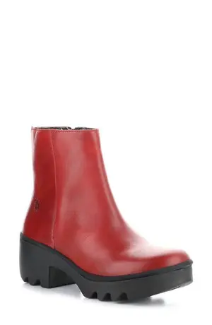 Fly London Toor Platform Bootie - Red Rug