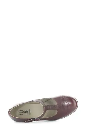 Fly London Kiai Mary Jane Pumps - Merlot