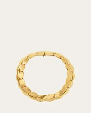 Alaïa Goldtone Layered Leaf Collar Necklace - Or