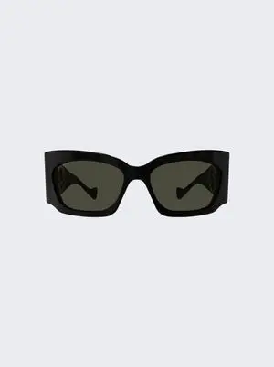 Gucci Geometric Sunglasses - Shiny Black
