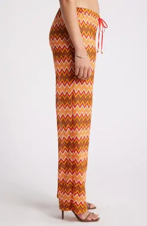 MISTRESS ROCKS Chevron Knit Drawstring Pants