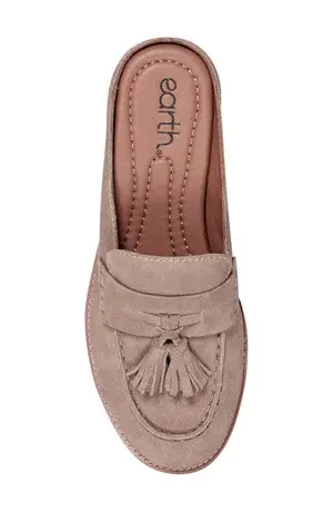 EARTH® Everett Tassel Mule - Dark Beige
