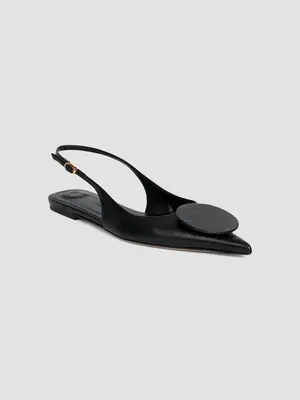 Jacquemus Les Slingbacks Leather Flats
