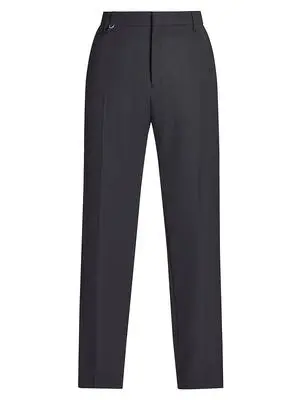 Jacquemus Wool Crease-front Pants - Black