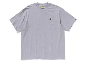 A BATHING APE One Point Relaxed Fit Tee Shirt - Grey