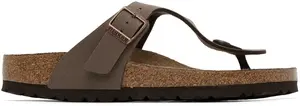 BIRKENSTOCK Brown Narrow Gizeh Sandals