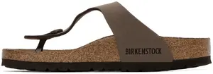 BIRKENSTOCK Brown Narrow Gizeh Sandals
