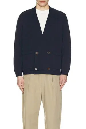 FOUND Double Breasted Knit Cardigan