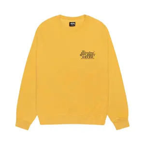 StÜssy Ist Crew Pigment Dyed 'honey - Yellow