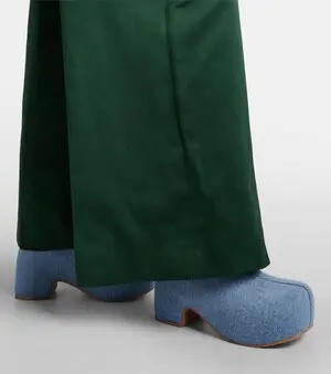Dries Van Noten Denim Clogs