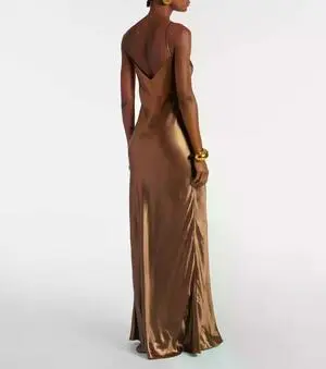 Galvan Satin Maxi Dress