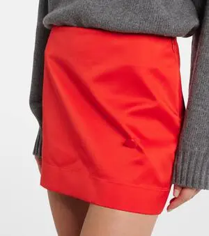 Plan C Satin Mini Skirt