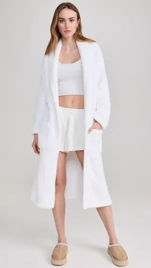 Barefoot Dreams Cozychic Adult Robe - White