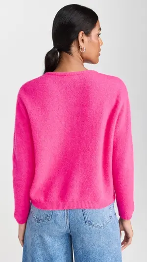 American Vintage Vitow Cardigan - Rose Fluo Chine