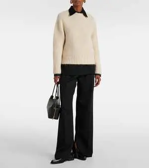 JIL SANDER Mohair And Wool-blend Sweater - White