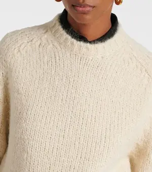 JIL SANDER Mohair And Wool-blend Sweater - White