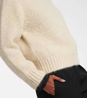 JIL SANDER Mohair And Wool-blend Sweater - White