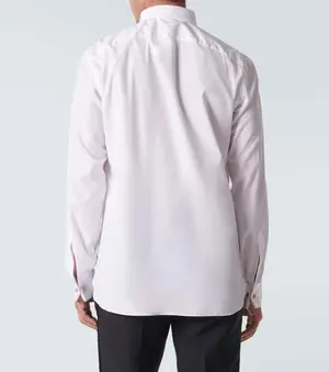Rubinacci Pleated Cotton Tuxedo Shirt