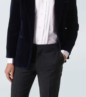 Rubinacci Pleated Cotton Tuxedo Shirt
