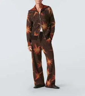 Dries Van Noten Printed Wool-blend Sweatpants