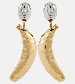Chloé Bananas Drop Earrings - Gold