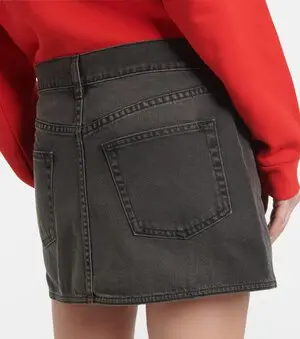 Coperni Denim Mini Skirt - Grey