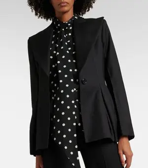 Nina Ricci Wool Gabardine Blazer