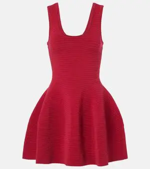 Simkhai Larina Flared Minidress - Red