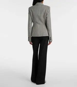 Erdem Tailored Houndstooth Wool Blazer