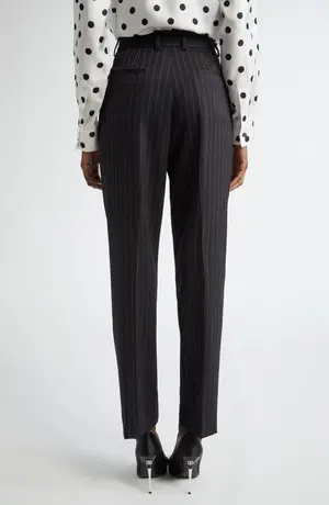 Dolce & Gabbana Pinstripe Tailored Wool Trousers