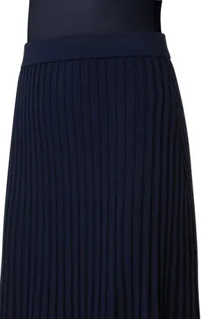 Akris Flared Ribbed Merino Wool Midi Skirt