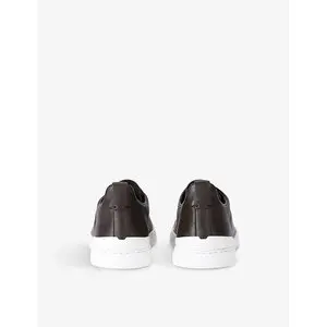 Zegna Triple Stitch Secondskin Panelled Leather Low-top Trainers - Brown