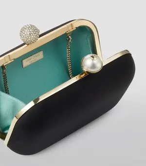 JIMMY CHOO Cloud Handheld Clutch - Black