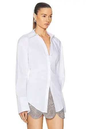 SIMONMILLER Loch Poplin Button Up Shirt